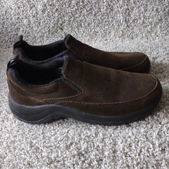 L.L. Bean | Shoes | Ll Bean Brown Suede Slip On Primaloft Boot Shoe ...